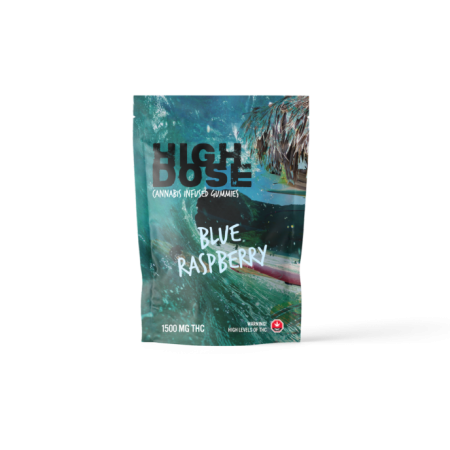 High Dose Blue Raspberry (1500 MG THC) - Buy Strong Weed Gummies