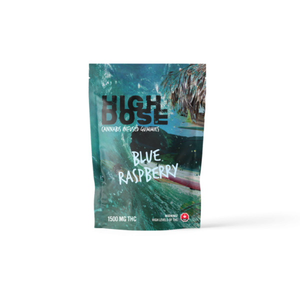 High Dose Blue Raspberry (1500 MG THC) - Buy Strong Weed Gummies