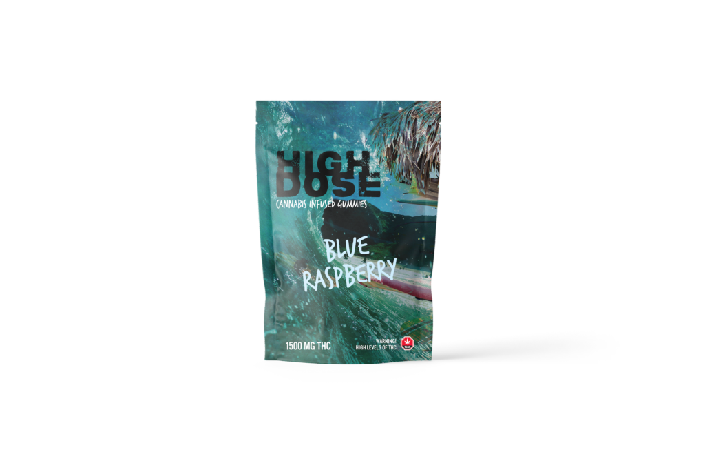 High Dose Blue Raspberry (1500 MG THC) - Buy Strong Weed Gummies